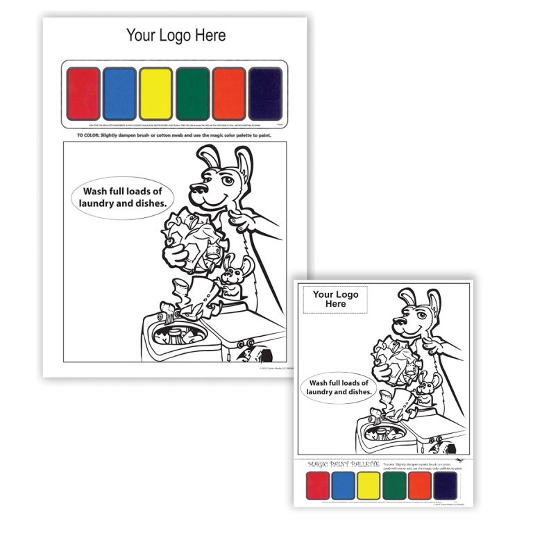 Watercolor Paint Sheet – Kangaroo – Culver Company