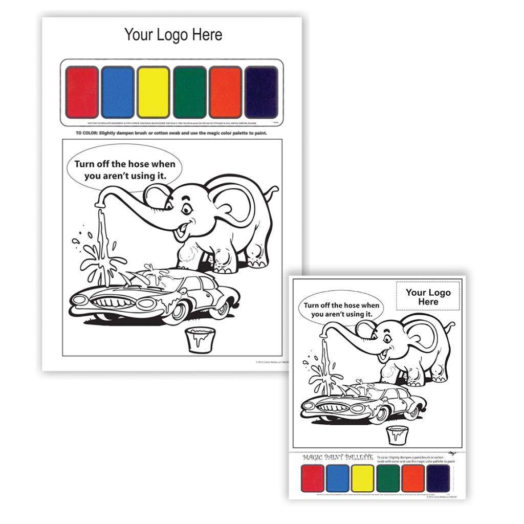 Watercolor Paint Sheet – Elephant – Culver Company