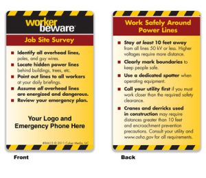 Worker Beware®: Power Line Safety Wallet Card – Culver Company